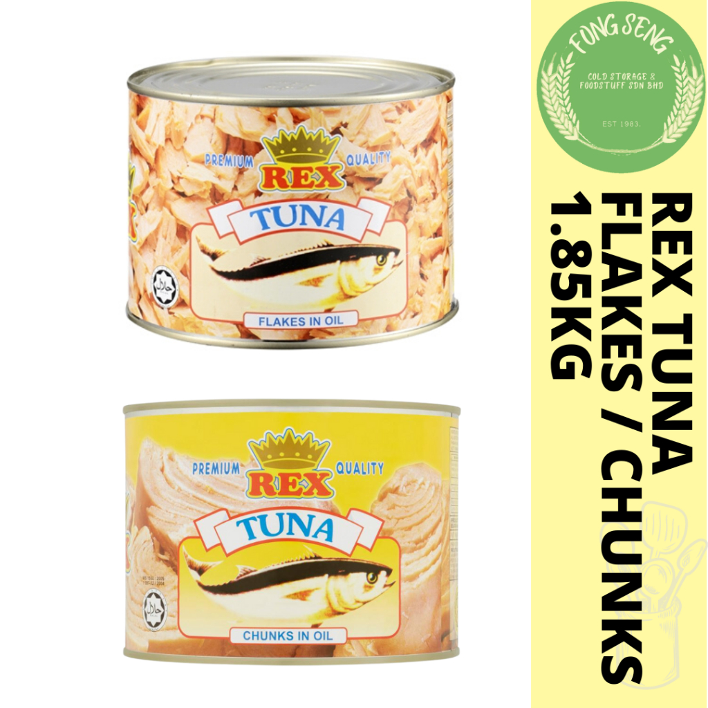 REX Tuna Flakes in Oil/ Tuna Chunks in Oil 1.85kg | Shopee Malaysia