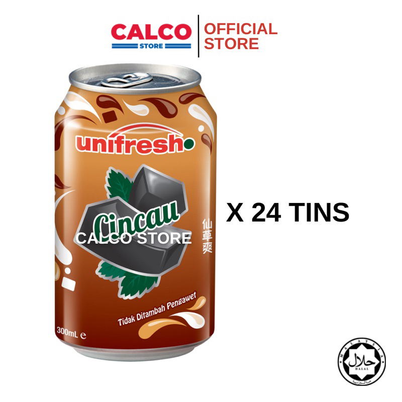 300ml x 24’s Unifresh Grass Jelly Drink Minuman Cincau 仙草爽饮料 1 Carton ...