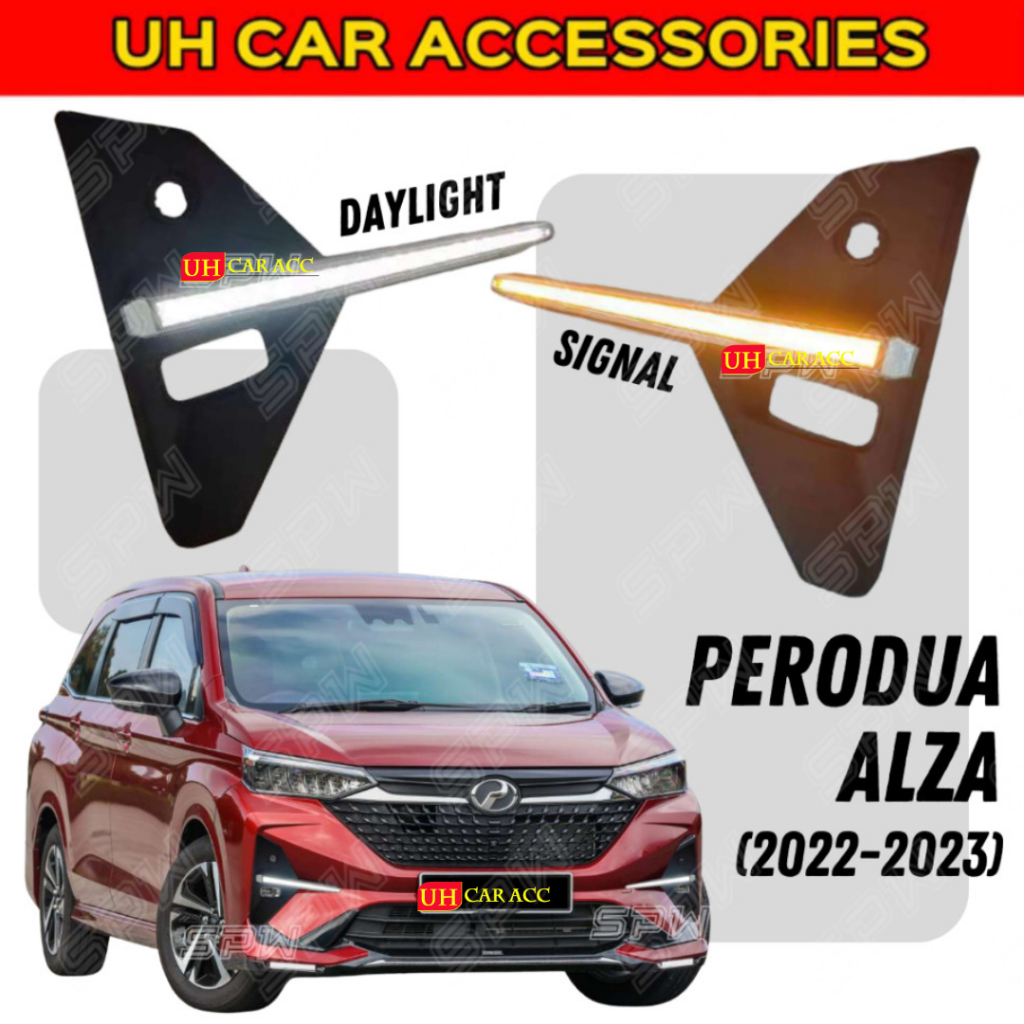 PERODUA ALZA 2022 2023 LED DAYLIGHT DRL FOGLAMP FOGLIGHT SPOTLIGHT FOG ...