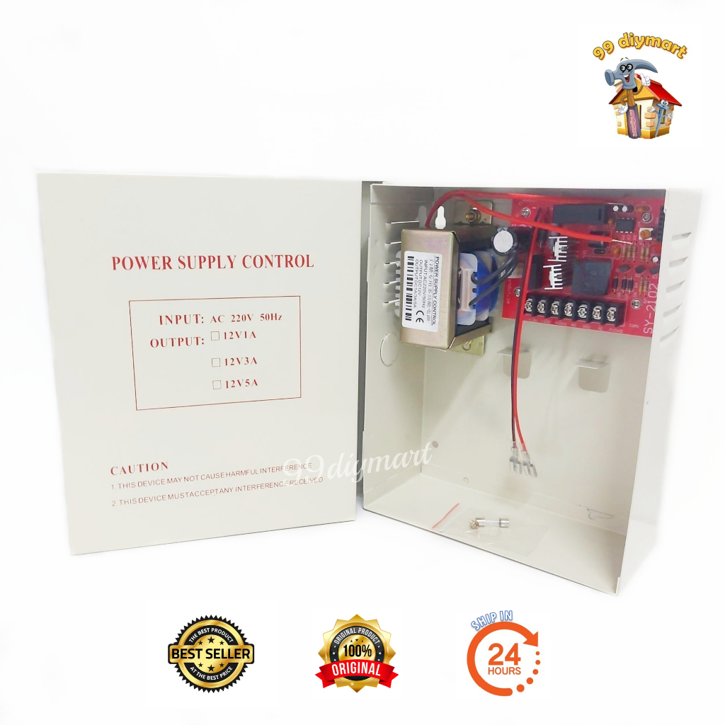 12V 5A UPS Akses Pintu | 12V 5A Backup Power Supply Uninterrupted For ...