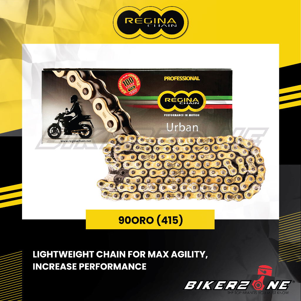 REGINA 90ORO (415) Motocross / Off-road Motorcycle Gold Chain, Below ...