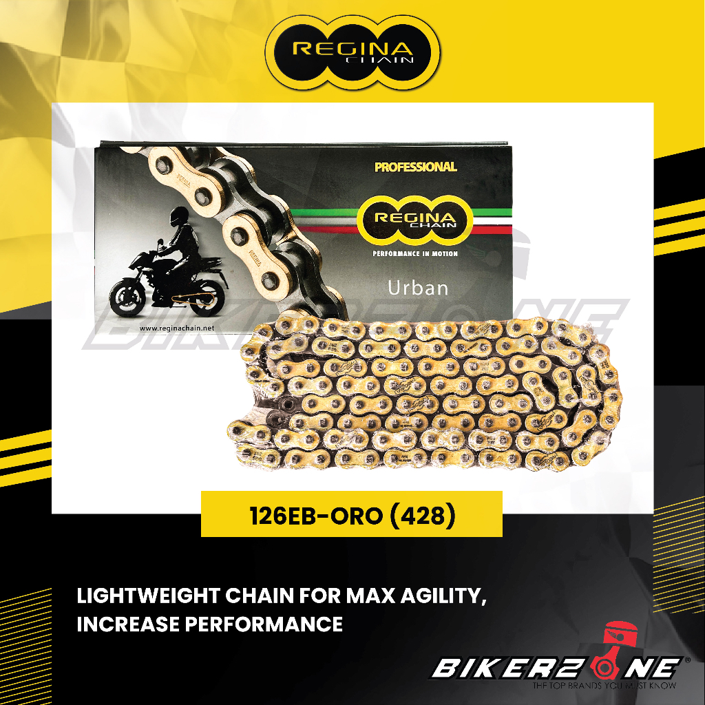 REGINA 126EB-ORO (428) Motocross / Off-road Motorcycle Gold Chain ...