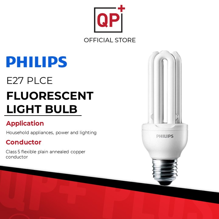 PHILIPS ESSENTIAL STICK ENERGY SAVING FLUORESCENT LIGHT BULB 18W PLCE E27 (COOL DAYLIGHT/WARM ...