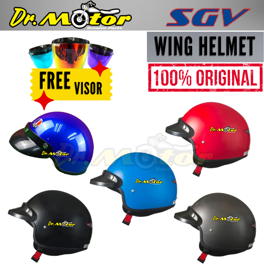 SGV 99 SGV99 Wing Red Black Grey Baldi Blue Helmet Buckle Clip ...