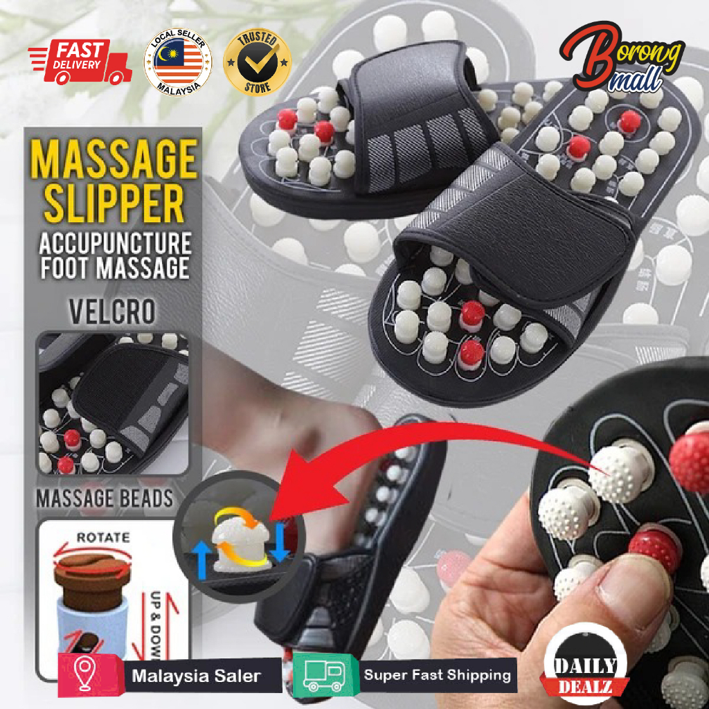 UNISEX Acupressure Reflexology Foot Healthy Massage Slippers ...