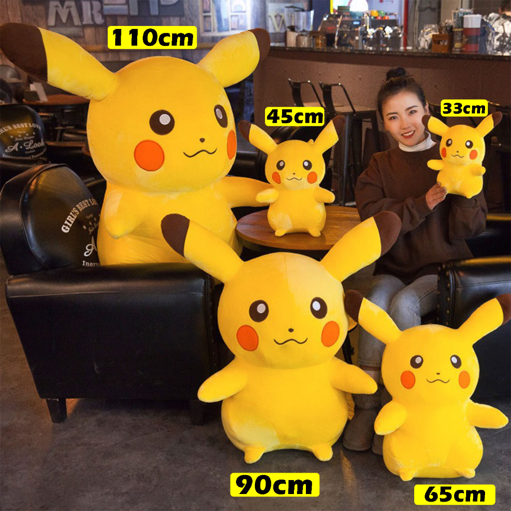 JOJOY Sleeping Pikachu Doll Pillow Hug Bolster Pokemon Toys Stuffed ...