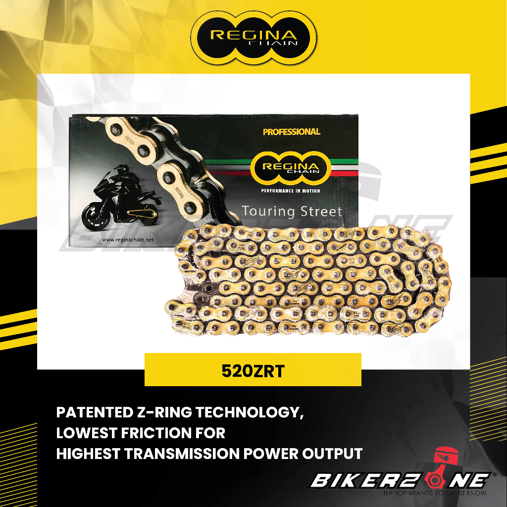 REGINA Chain 520 ZRT Roadbike / High Performance Motorcycle Gold Chain ...