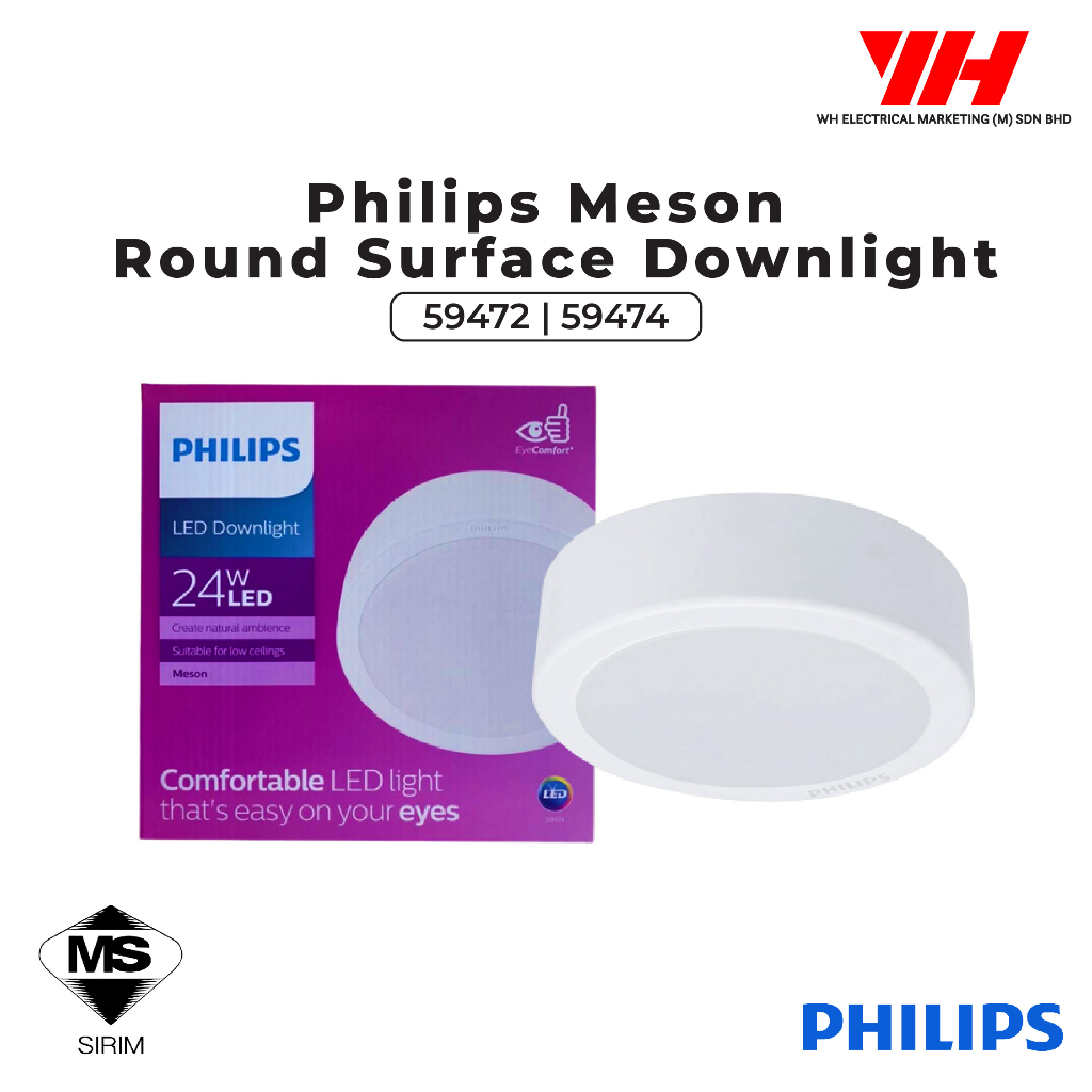 Philips MESON LED Surface Downlight [6" 17W-59472] [8" 24W-59474 ...
