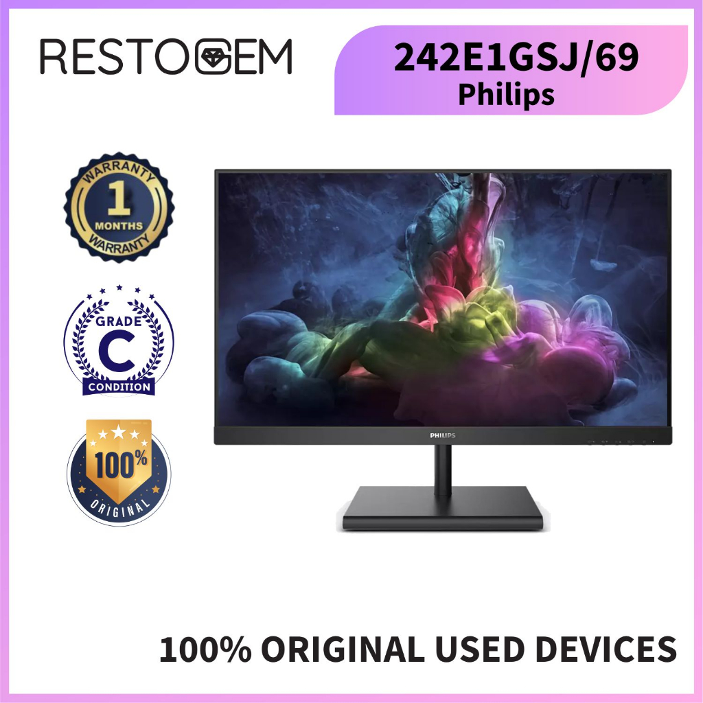 Philips 242E1GSJ/69 Full HD 24" Inch Gaming monitor 100% Original U S E ...