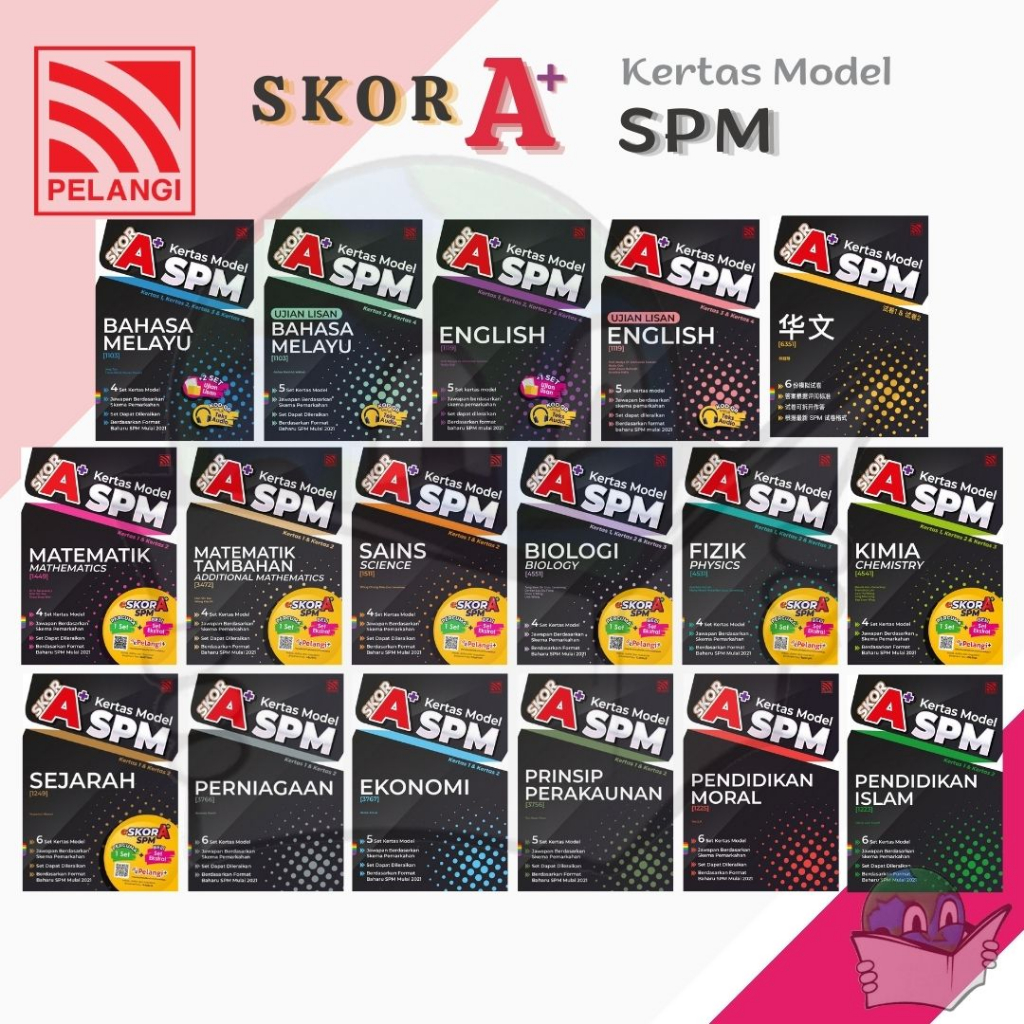 Buku Latihan SKOR A+ Kertas Model SPM 2023 - BM/Eng/Cina/Mate/Sains/Phy/Che/Bio/Sej/Islam/Moral ...