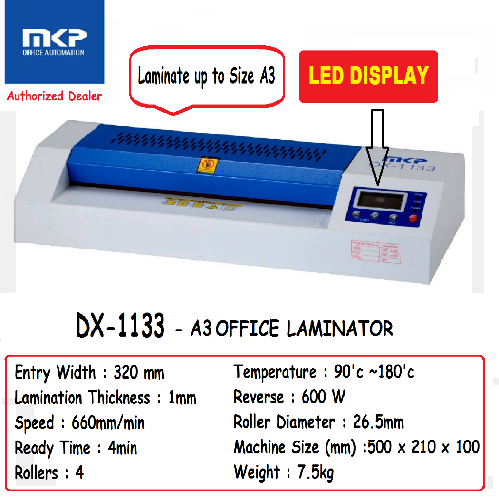 Mkp A3 Digital Led Screen Laminating Machine Dx 1133 Dx 1133 Dx1133