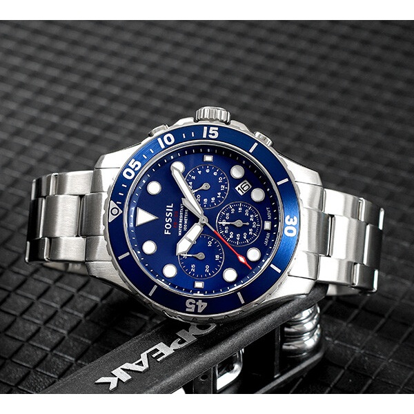 "(Real Photo)Original Fossil Blue FB03 Chronograph Men's Watch FS5724 ...