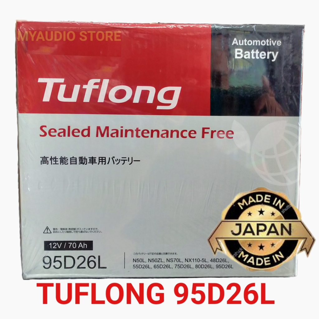 TUFLONG CAR BATTERY 95D26L (100% ORIGINAL ) | Shopee Malaysia