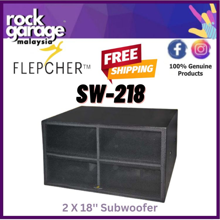 Flepcher SW-218 2 X 18'' Subwoofer ( SW218 / SW 218 ) | Shopee Malaysia