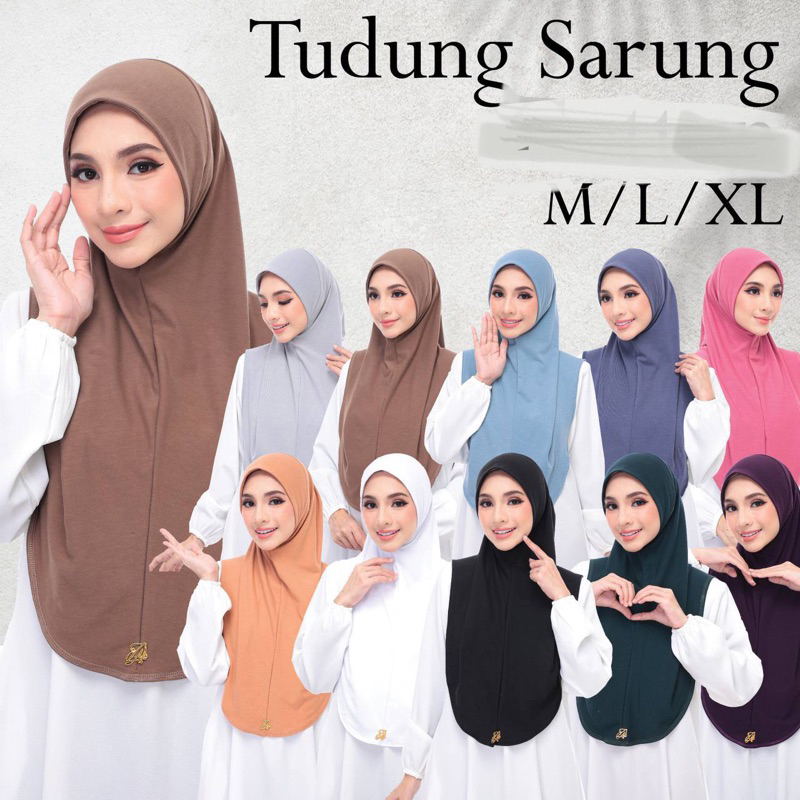 Tudung Sarung Moscrepe Sarimah Plain Instant READY STOCK SIZE M L | Shopee Malaysia