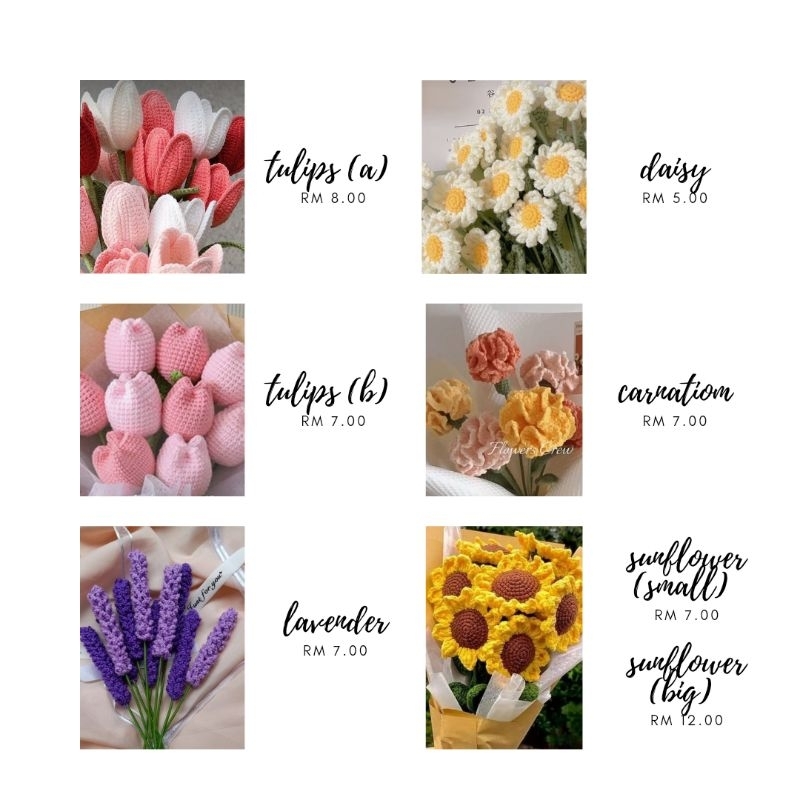Bunga Kait / Crochet / Bouquet | Shopee Malaysia