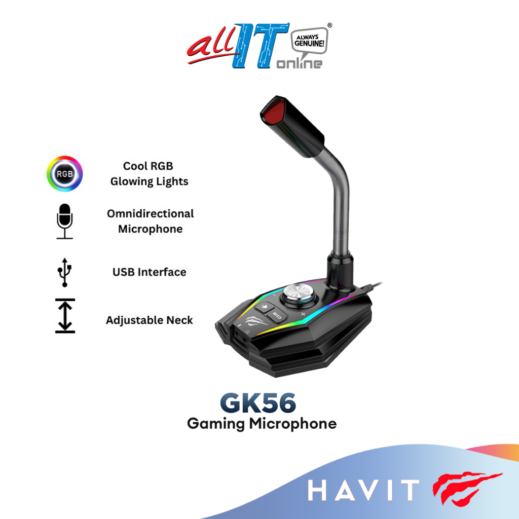 Gamenote | Havit GK56 RGB Gaming Microphone | Shopee Malaysia