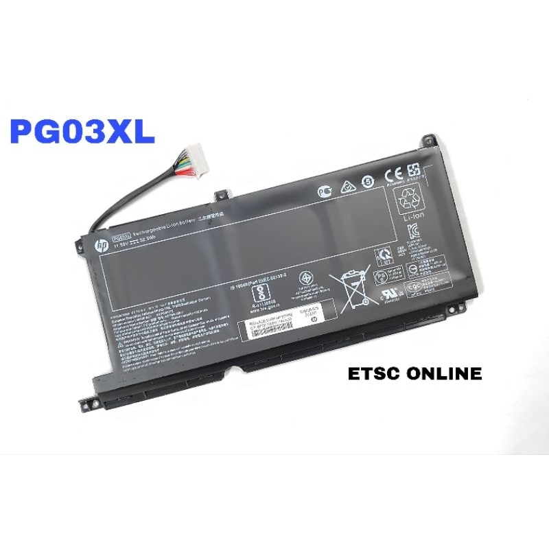 New PG03XL Battery For HP Pavilion Gaming 15-DK L48430-AC1 L48495-005 ...