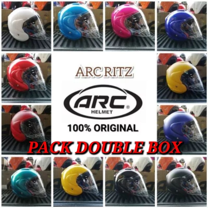 HELMET ARC RITZ ( WHITE BLACK YELLOW MEROON DARK REN RED BLUE DEEP BLUE ...
