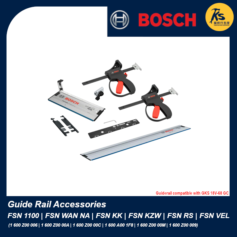 BOSCH Guide Rail Accessories ( FSN 1100 | FSN WAN NA | FSN KK | FSN KZW ...
