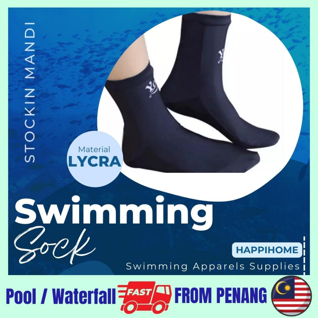 Water Sport Swimming Sock Lycra Spandex Swim Socks Swimming Diving ...
