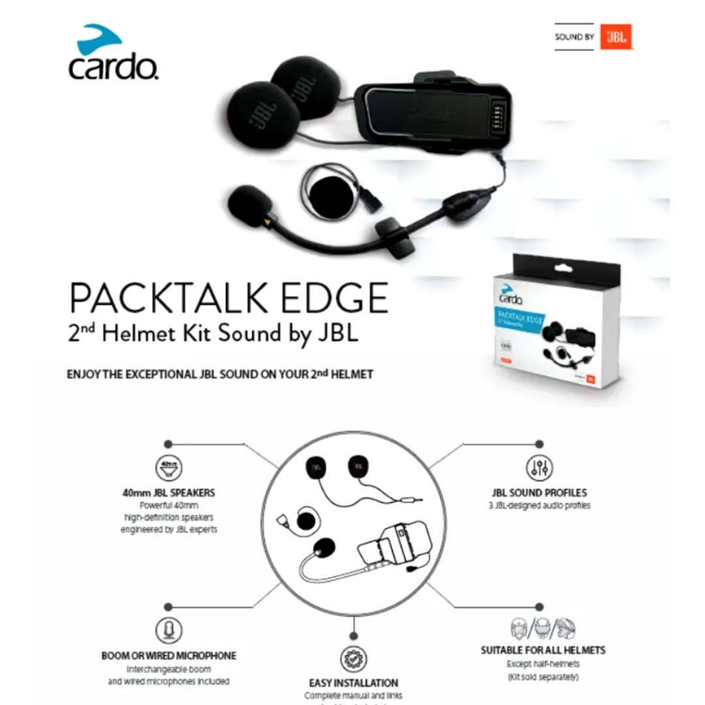 Cardo Packtalk Edge Half Helmet Kit | Shopee Malaysia