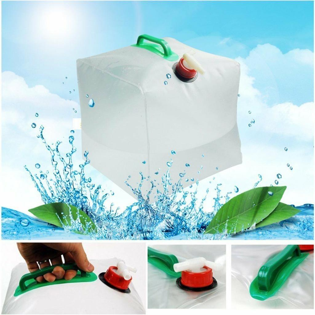 5L 10L 15L 20L Collapsible Water Container Outdoor Water Bucket Camping Foldable Survival ...