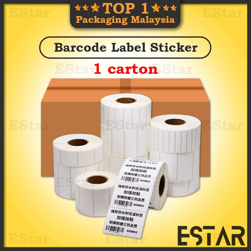 1 carton Barcode Label Sticker Price Tag Product Thermal Label Sticker ...