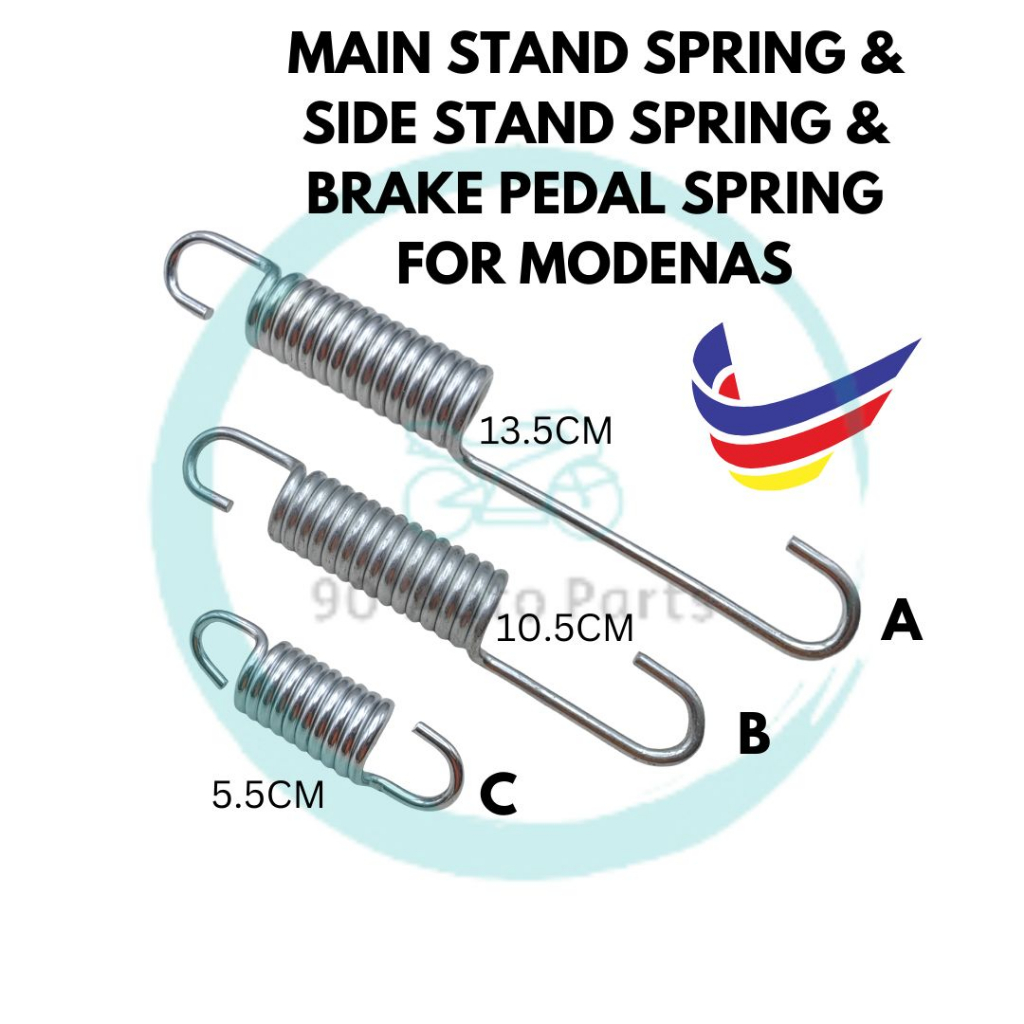 MAIN STAND SPRING SIDE STAND SPRING BRAKE PEDAL SPRING MODENAS KRISS ...