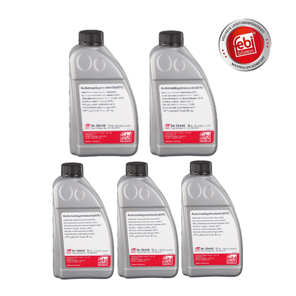 5 x 1 Litre Gearbox Oil (ATF) for Mercedes with 722.4 / 722.6 / 722.7 ...