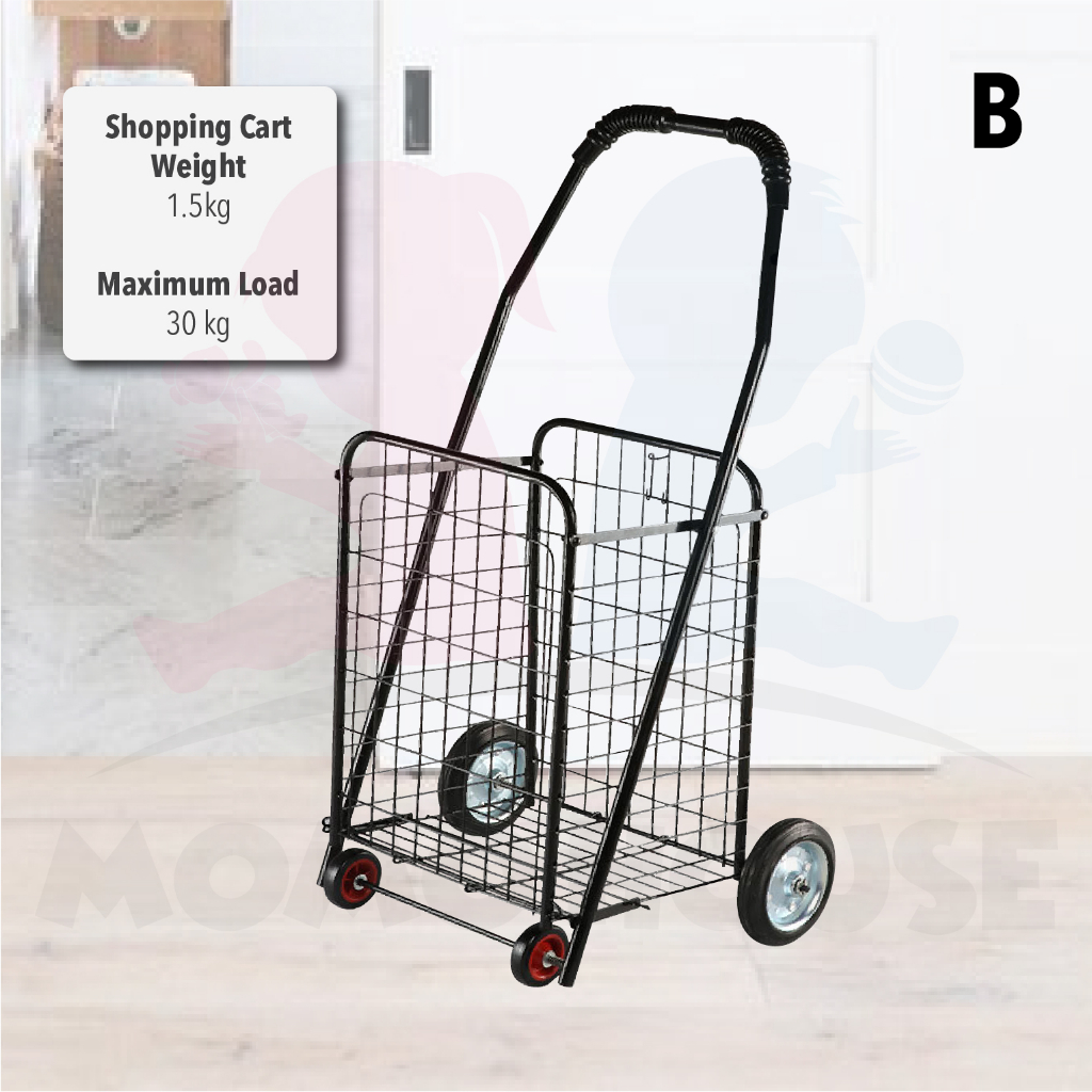 Anti Rust& Extra Large Shopping Cart Shopping Trolley Multifunctional ...