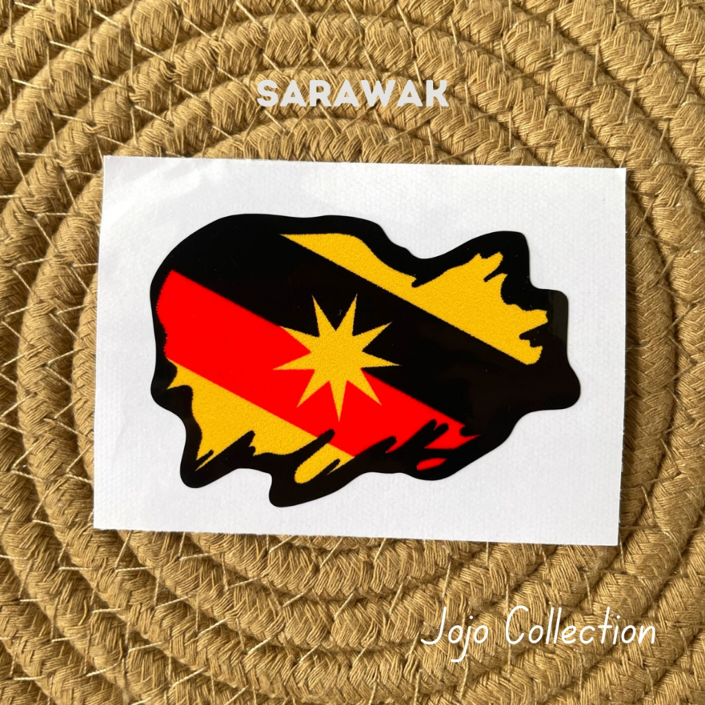 JOJO COLLECTION Sticker Inkjet Malaysia and State Flag Waterproof Flag ...