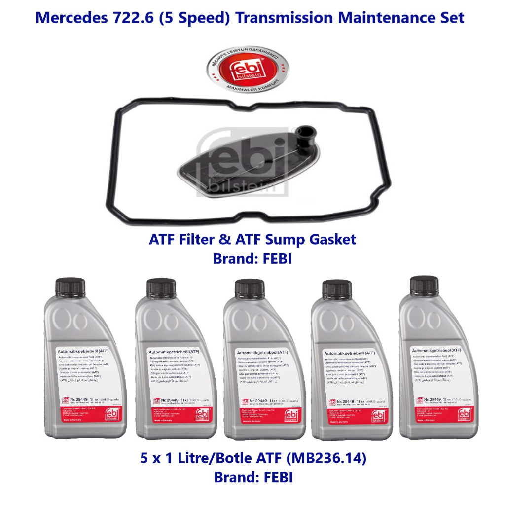 Mercedes Benz W202 W203 W204 W210 W211 W212 R171 with 722.6 Gearbox (5 ...
