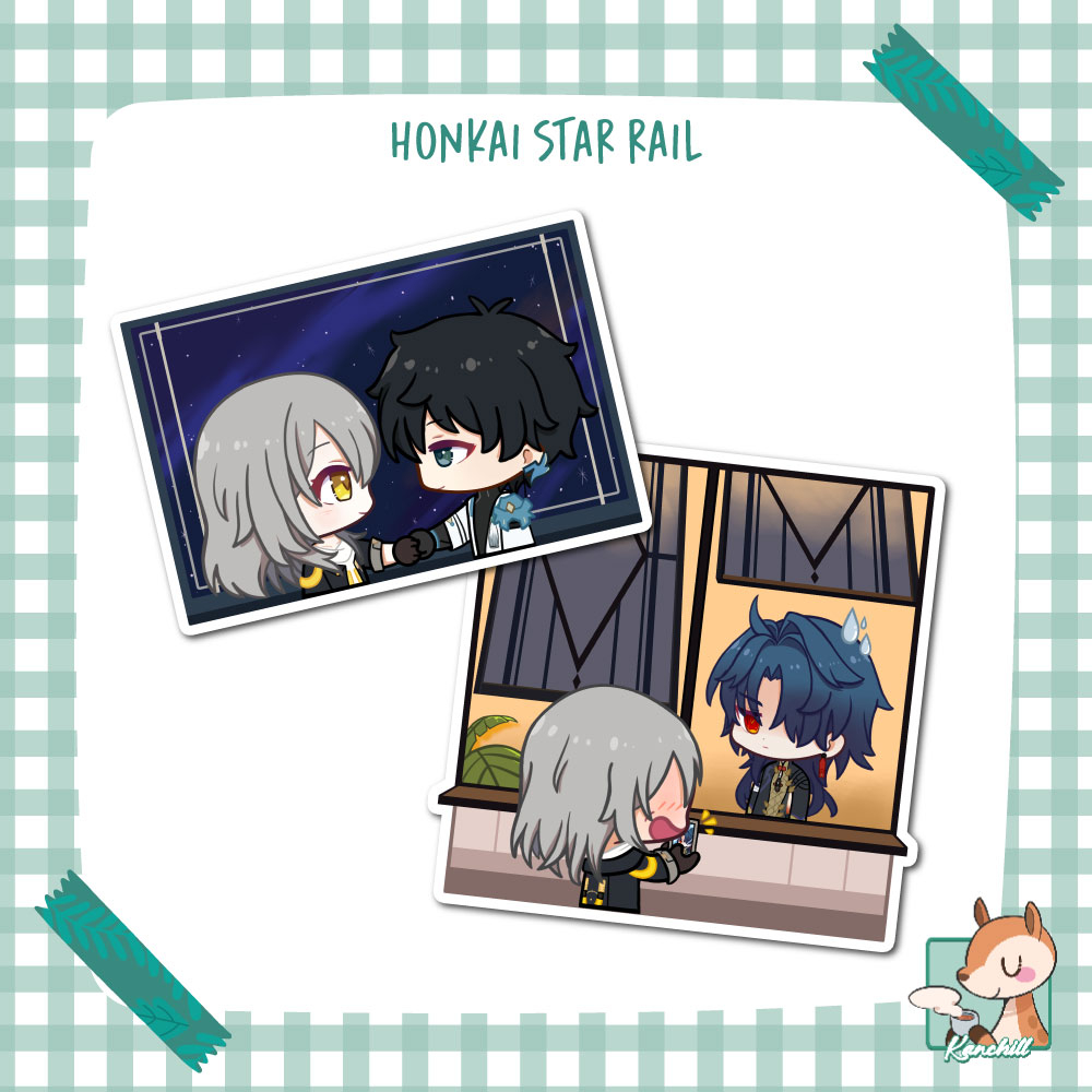 Honkai Star Rail HSR Stickers Sticker Merchandise for Journal Notebook ...