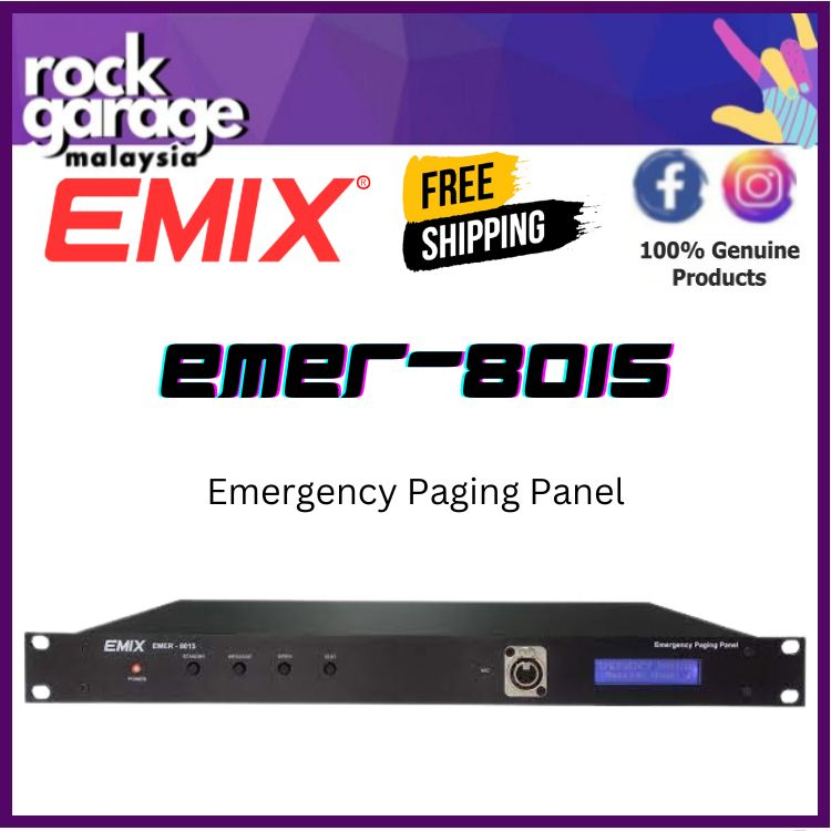 Emix EMER-8015 Emergency Paging Panel ( EMER 8015 / EMER8015 ) | Shopee Malaysia