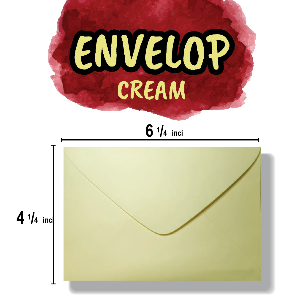 sampul / Envelopes Saiz 4x''6 / A6 50pcs | Shopee Malaysia