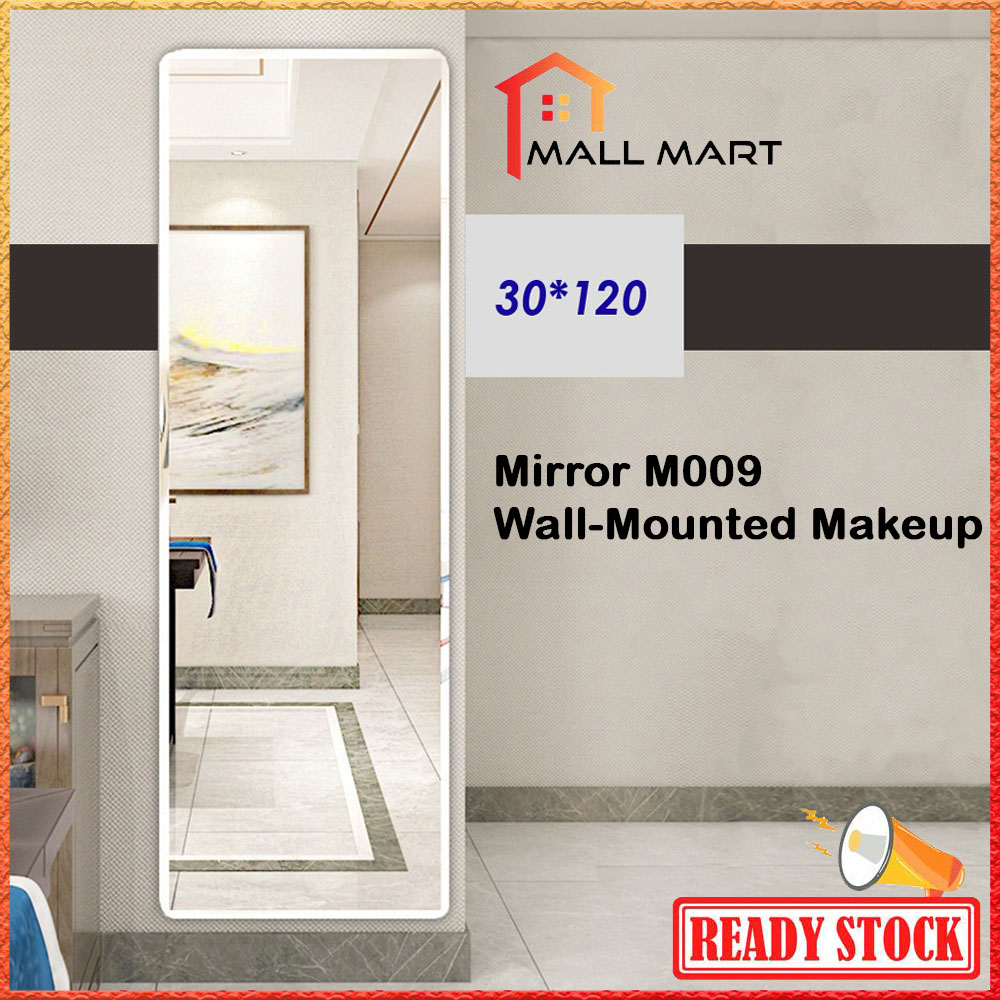 MallMart Mirror M009 Wall-Mounted Makeup Mirror Frameless Full Body Dressing Wall Hanging Mirror ...