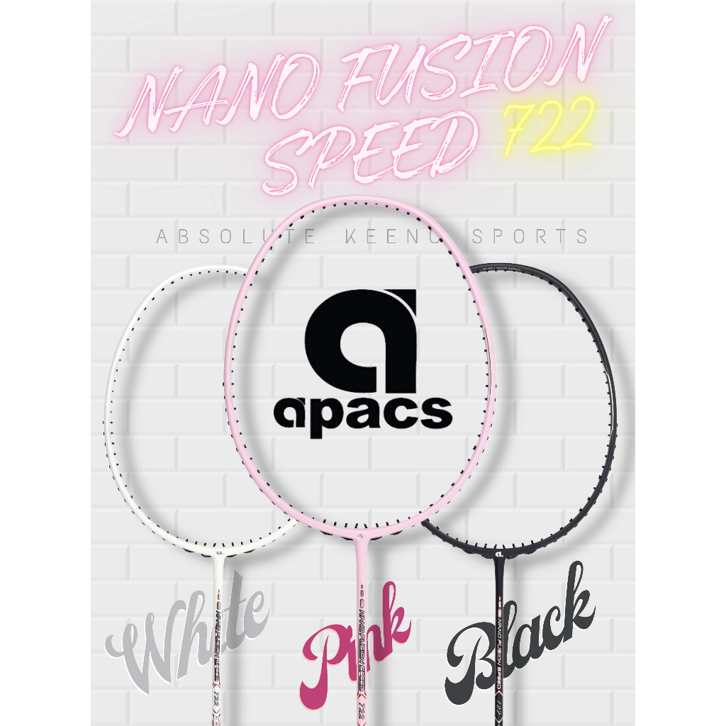APACS Nano Fusion Speed 722 Badminton Racket | Shopee Malaysia