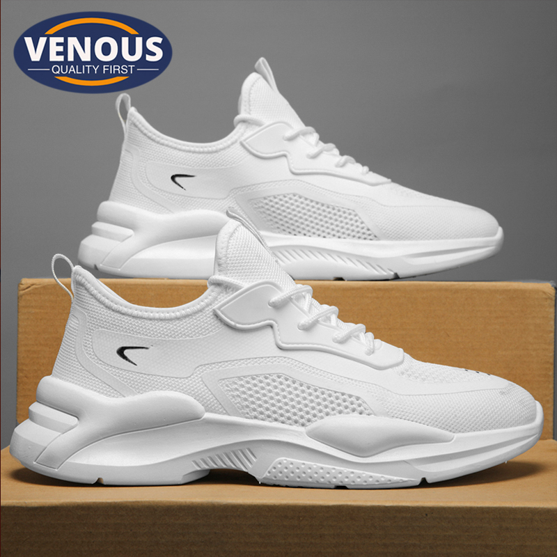 【Venous】2024 Kasut Putih Lelaki White Casual Shoes for Men Super Light ...
