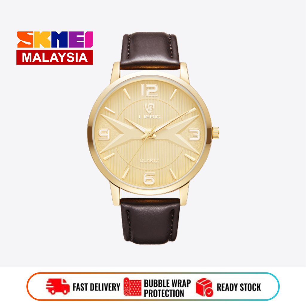 LIEBIG Waterproof Leather Strap Watch For Men | Shopee Malaysia