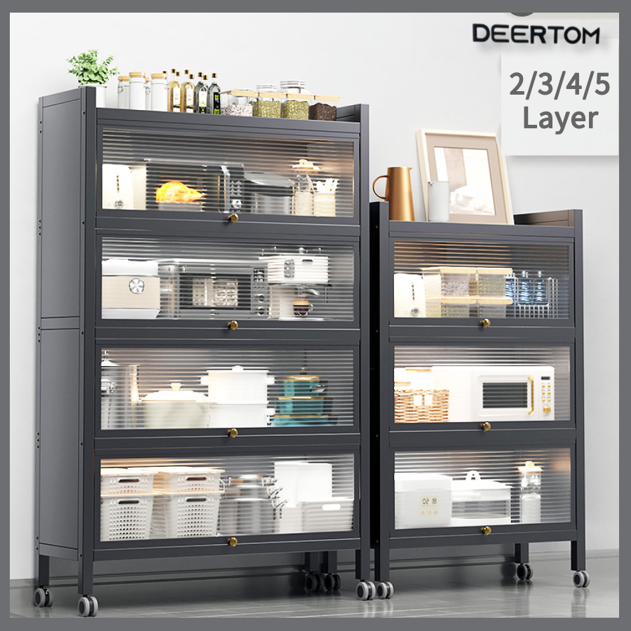 Deer Tom Kitchen Organizer Rak Dapur Moveable Microwave Oven Self ...
