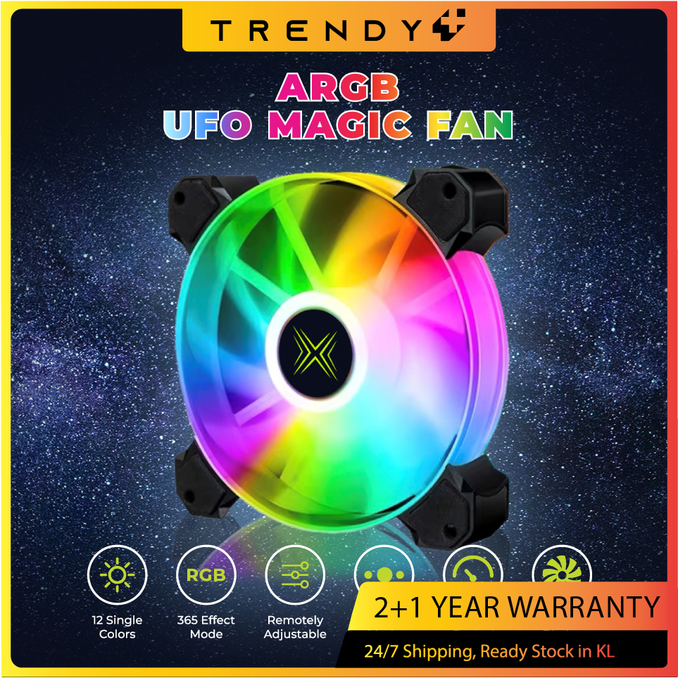 TrillionX UFO Magic & Cube Magic RGB PC Fan support Spectrum RGB Control System Hub | Shopee ...