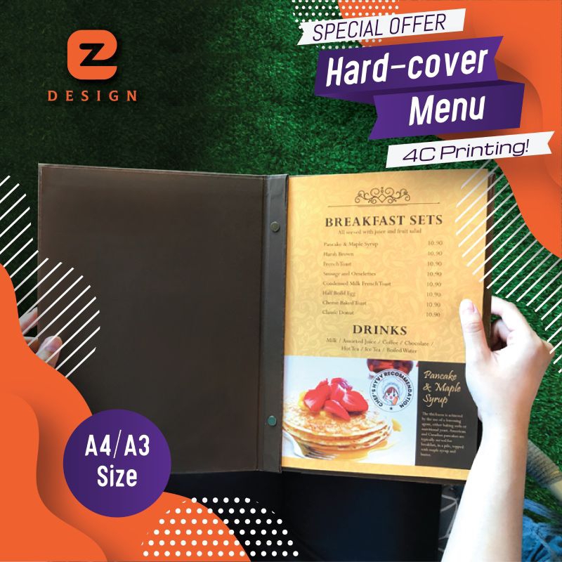 Hardcover menu printing / Menu printing / screw binding menu printing ...