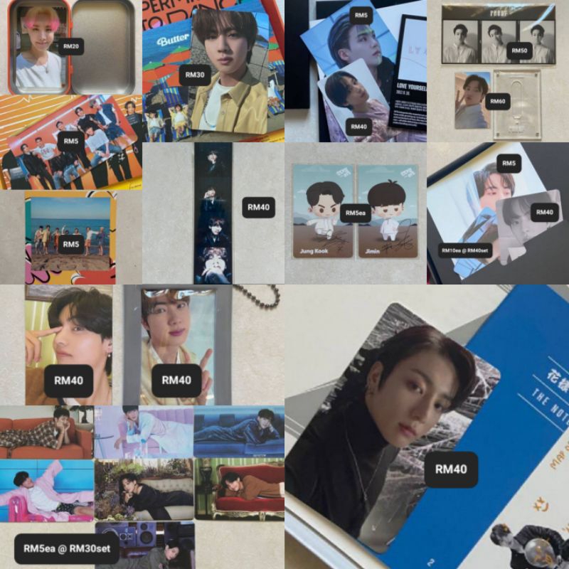 [READ DESCRIPTION] BTS RM JIN SUGA JHOPE JIMIN JUNGKOOK V OFFICIAL ...