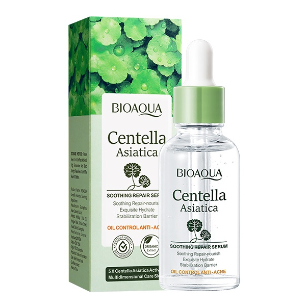 BIOAQUA Centella Asiatica Soothing Repair Face Serum Oil Control Anti-Acne Hydrating ...