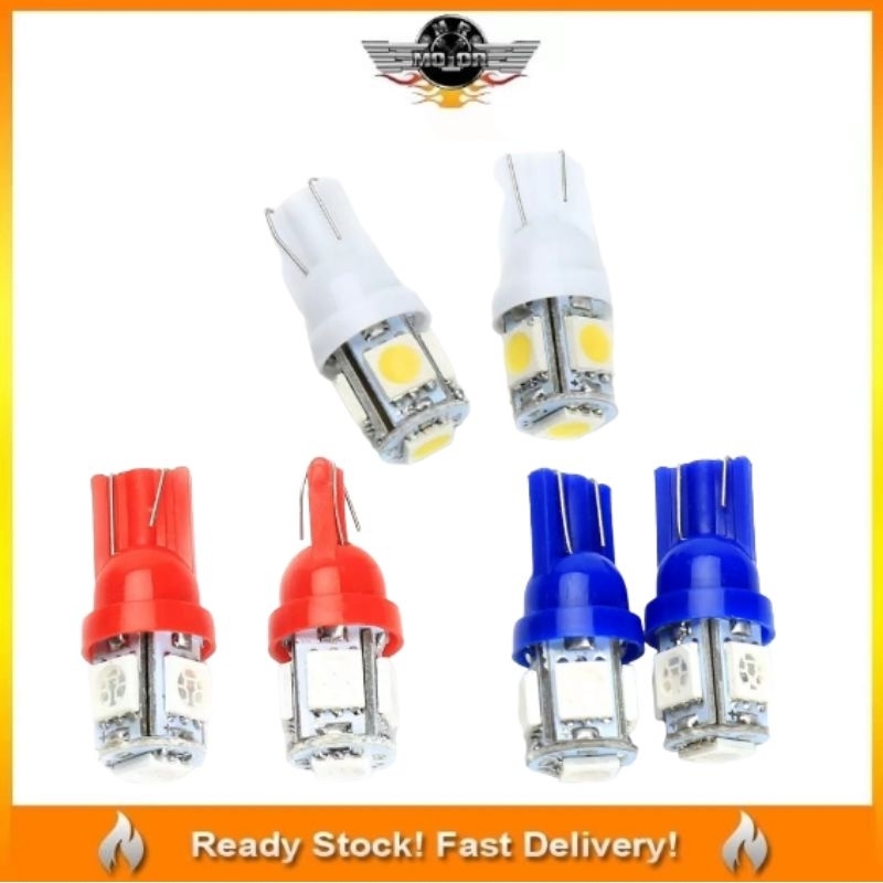 1set 2PC 135LC 12V LED T13 5LED SIGNAL BULB SET RED BLUE WHITE | Shopee Malaysia