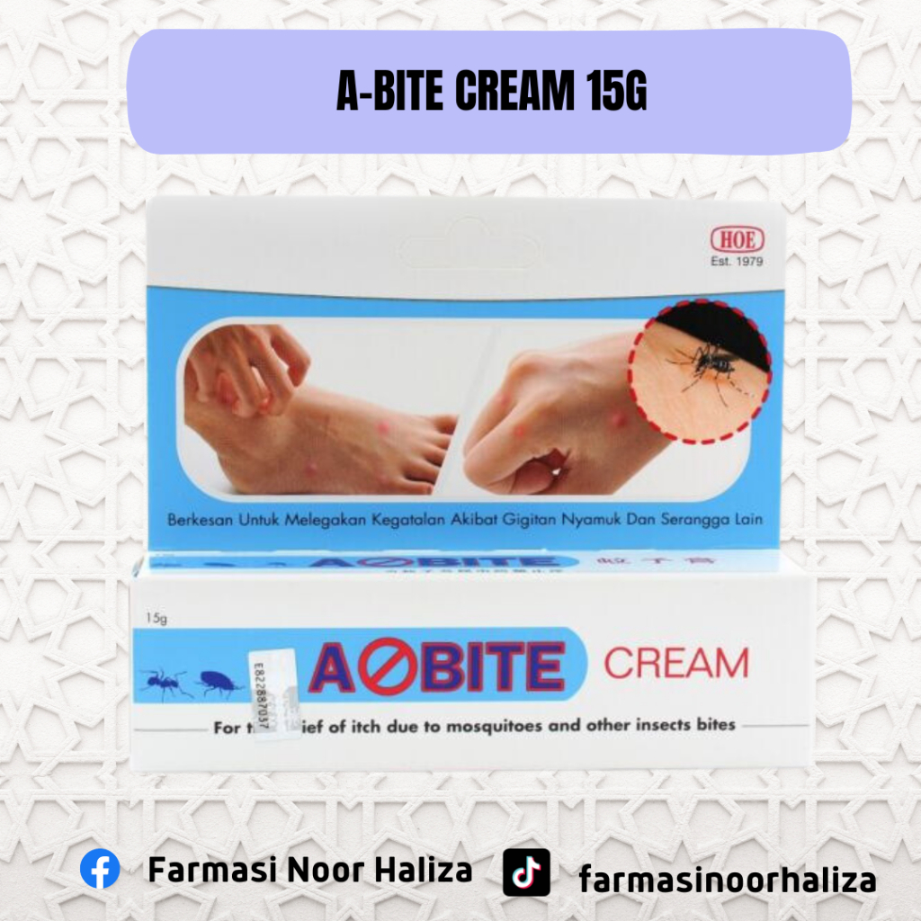 A-BITE CREAM X 15G (FOR MOSQUITO & INSECT BITES) | Shopee Malaysia