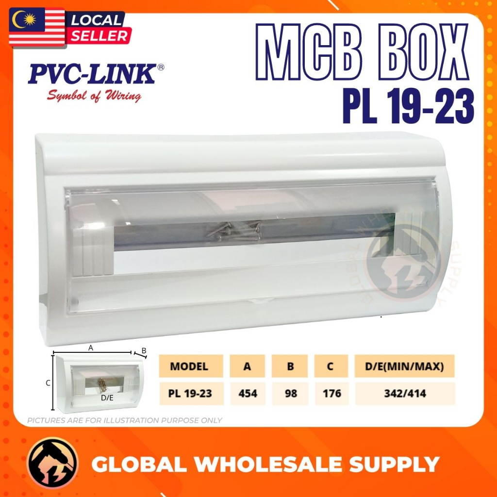 PVC LINK Standard MCB Distribution Box DB Box Consumer PVC Box 10WAY ...