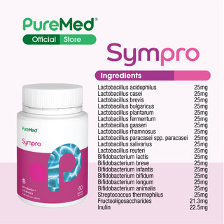 PureMed Sympro Probiotics and Prebiotics (60'S / 60'S x 3 FOC 30‘S ...