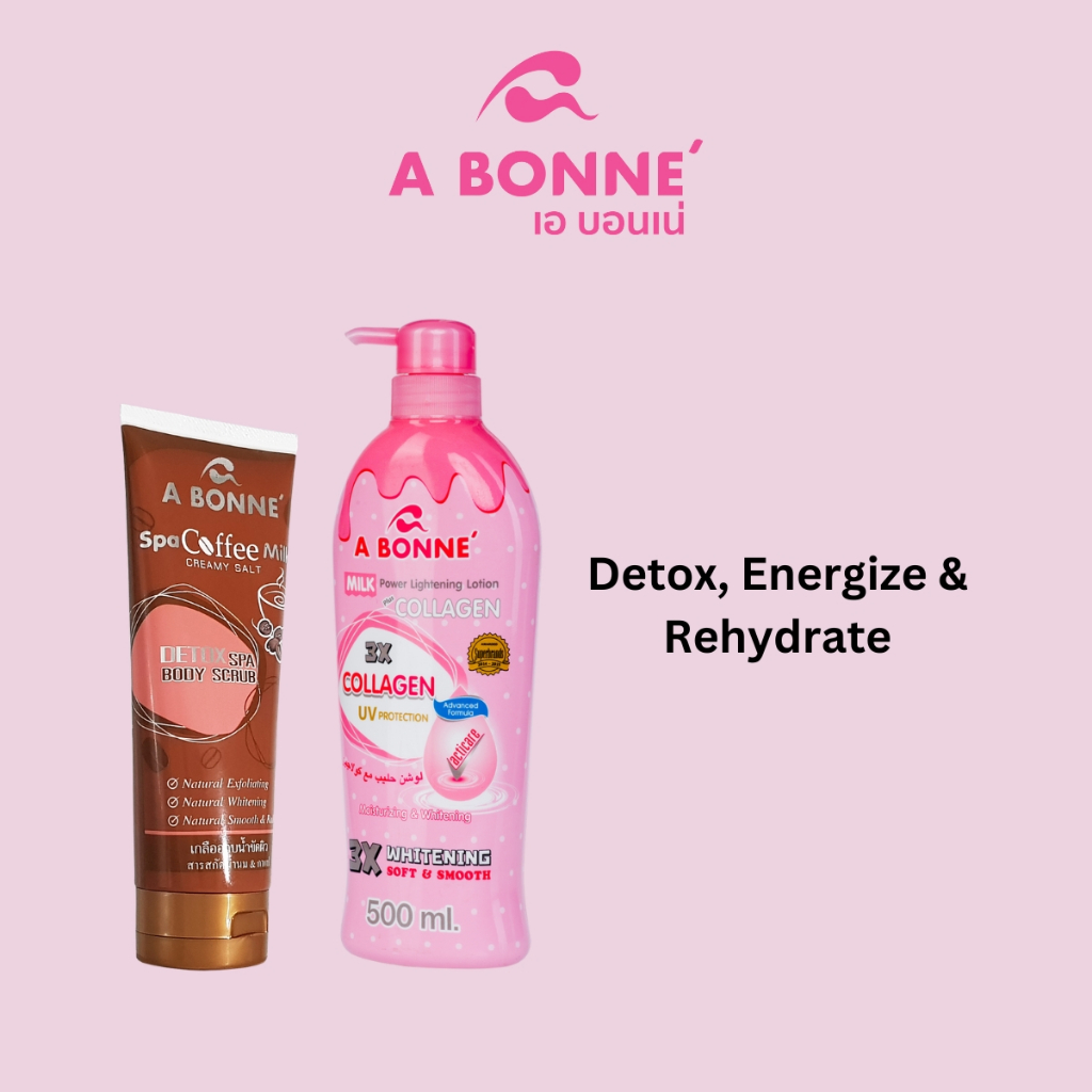 [Bundle] A Bonne Coffee Milk Creamy Shower Scrub (350g) & Milk Body ...